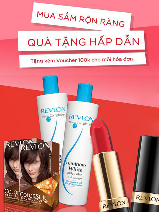 Revlon Vietnam quà tặng hấp dẫn cho hoá đơn từ 500k