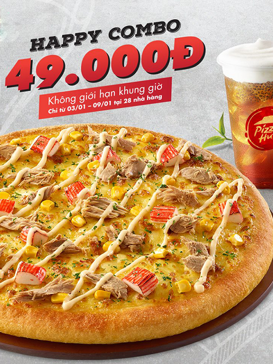 Pizza Hut combo chỉ từ 49k