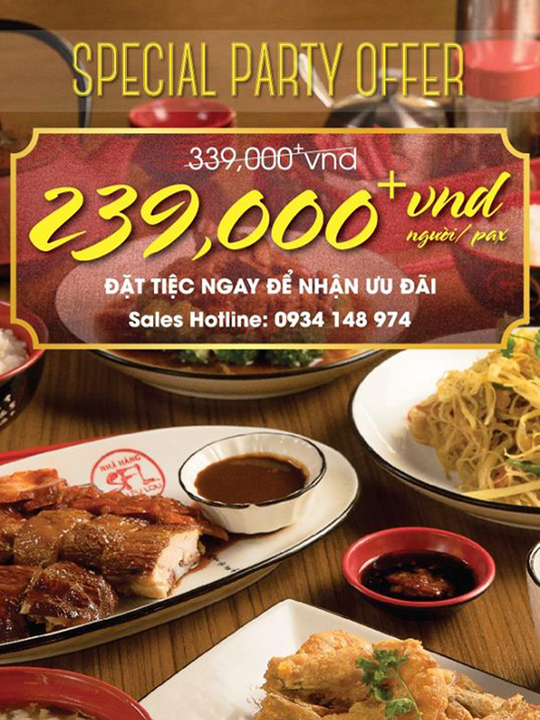 San Fu Lou ẩm thực Quảng Đông chỉ 239k/người