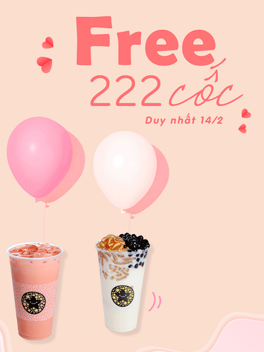 Tocotoco tặng trà sữa khi đặt qua Grab Food