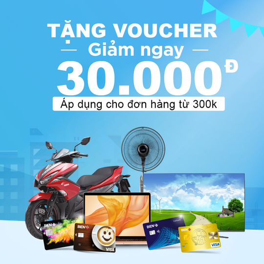 Tiki tặng voucher 30k cho toàn bộ KH Shopiness