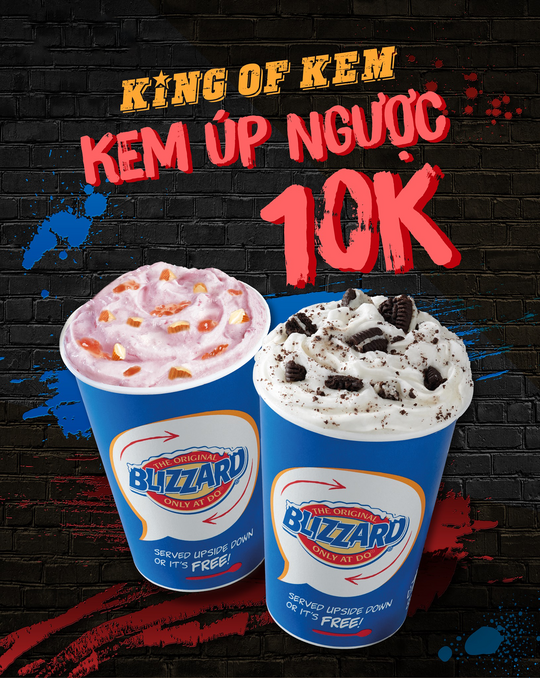 Dairy Queen khuyến mãi kem úp ngược chỉ 10K